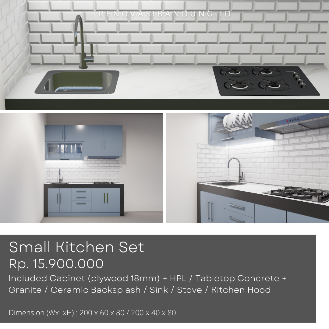 Small Kitchen Set Package – Renovasi Bandung